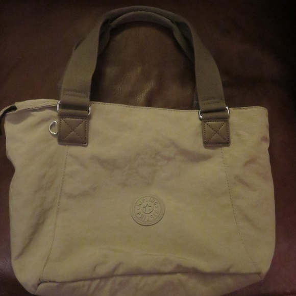 Kipling | Bags | Kipling Zippered Medium Tan Handbag Nwot | Poshmark